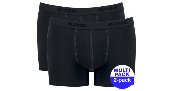 Sloggi homme 24/7 boxer- 2-pack (lot de 2 boxers) -noir